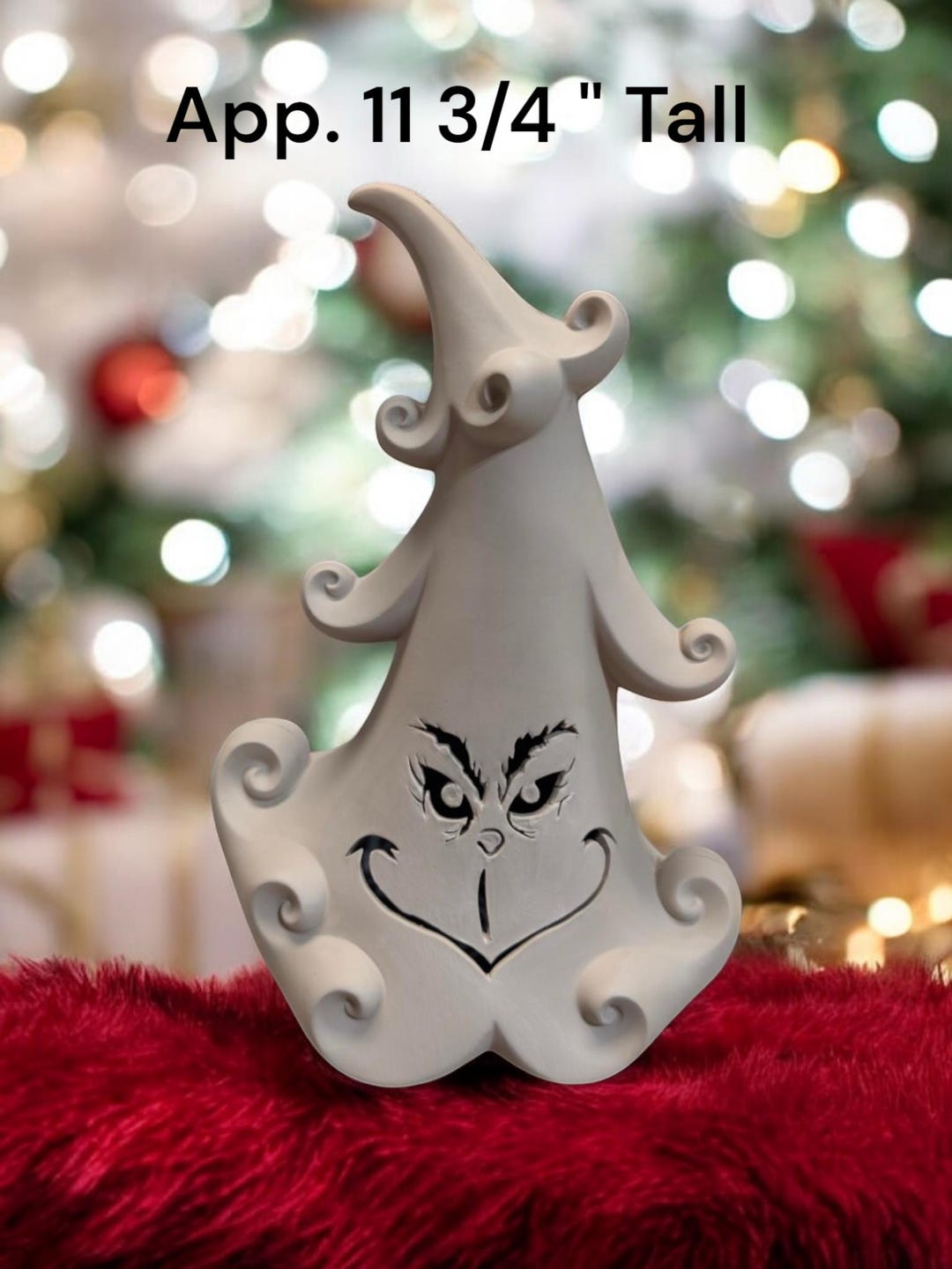Ceramic Bisque Retro Mayco Joly Tree Cut Out Grinch Inspired Ready to ...