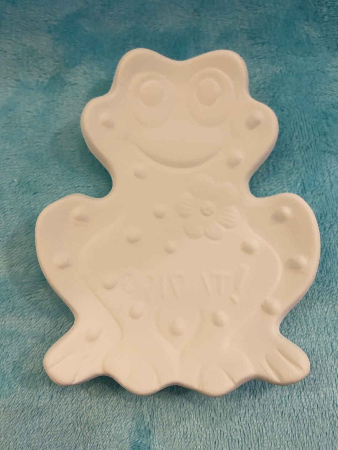 Ceramic Bisque Frog Spoon Rest Ready to Paint - Etsy