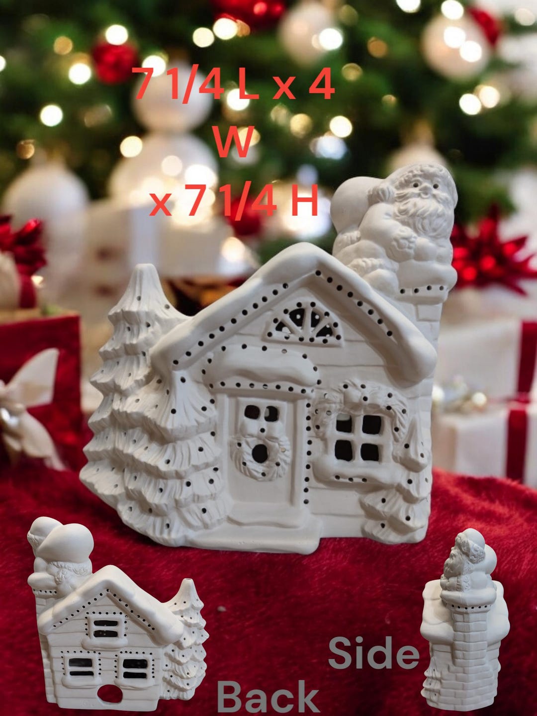 Ceramic Bisque Christmas Village Mill House Bready to Paint - Etsy
