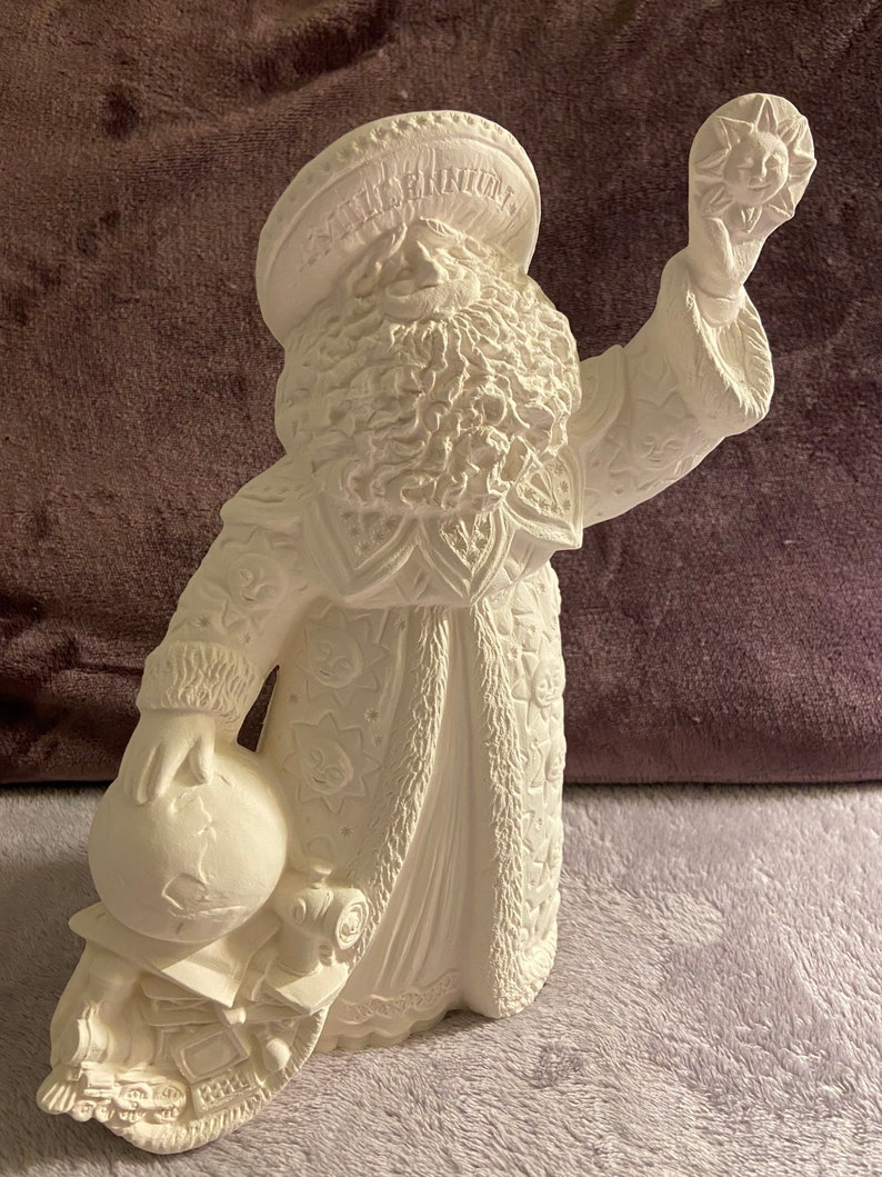 Gare Millennium Santa Ceramic Bisque Ready to Paint 3547 | Etsy