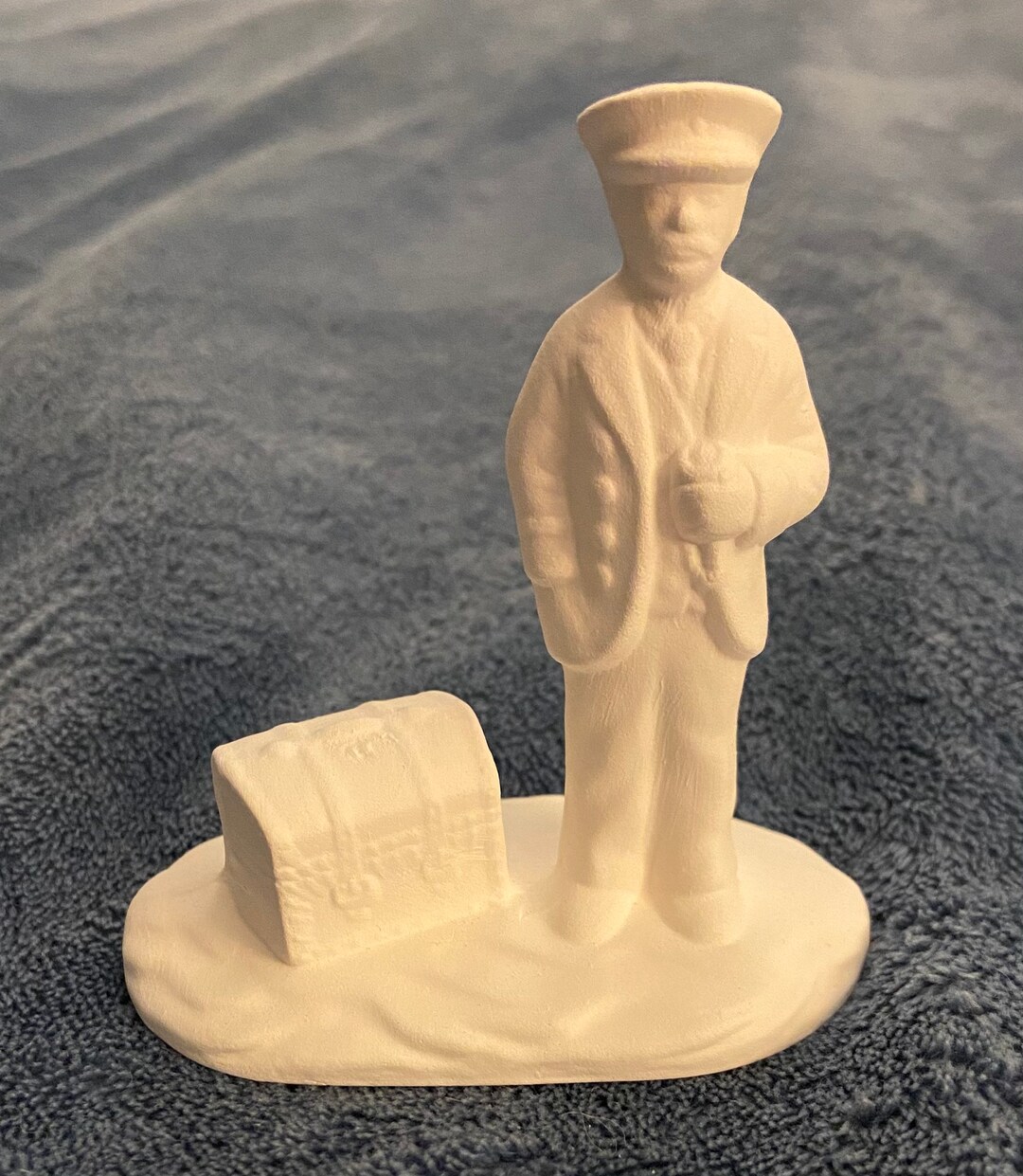 Ceramic Bisque Christmas Village Train Conductor Ready to - Etsy UK