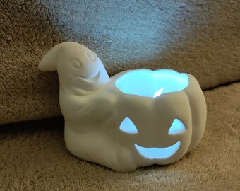 Ceramic Ghost Tea Light - Etsy