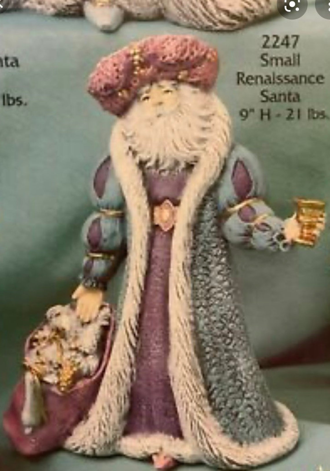 Gare Small Renaissance Santa Ceramic Bisque Ready to Paint - Etsy