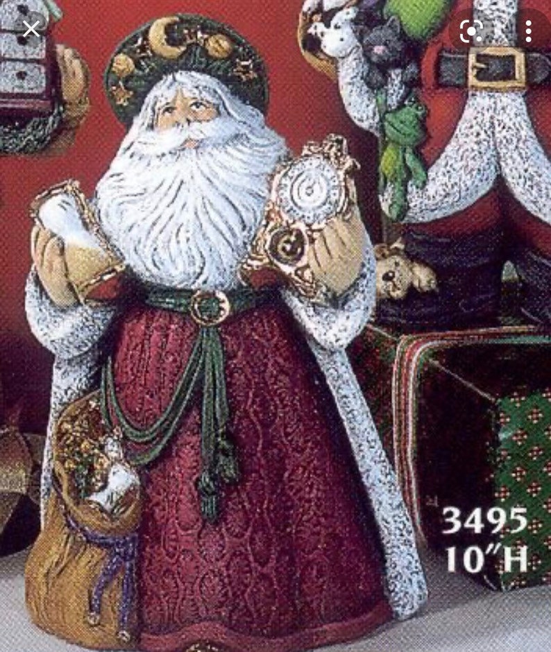 Gare Clocks Santa Ceramic Bisque Ready to Paint 3495 - Etsy