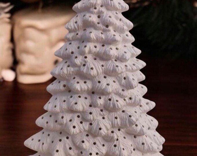 Ready to Paint or Hand Painted Ceramic Bisque Mantel Tree - Etsy