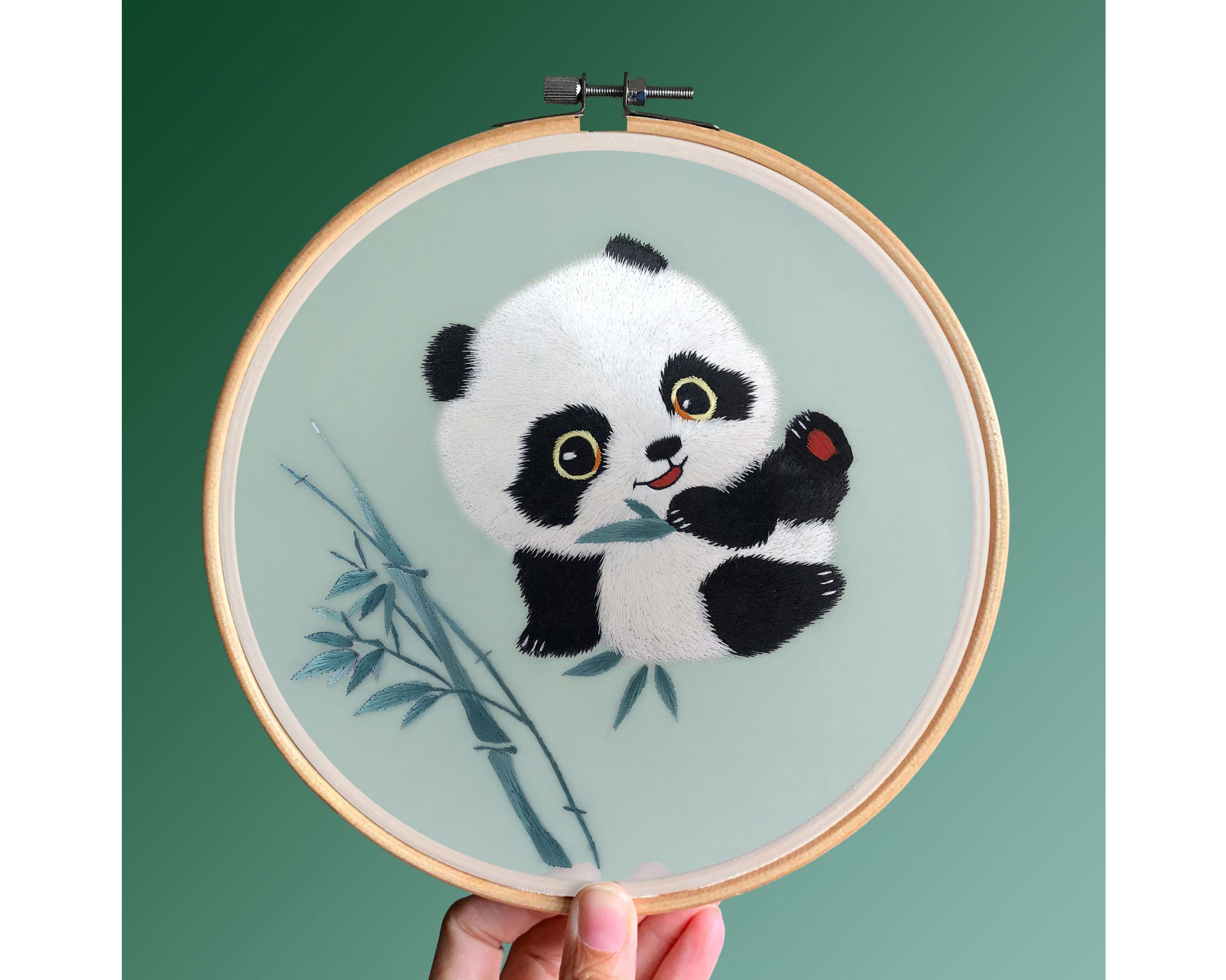 Bamboo Panda Embroidery