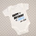 Happy Birthday Uncle Baby Grow Bodysuit Babygrow Top Vest Baby Shower ...