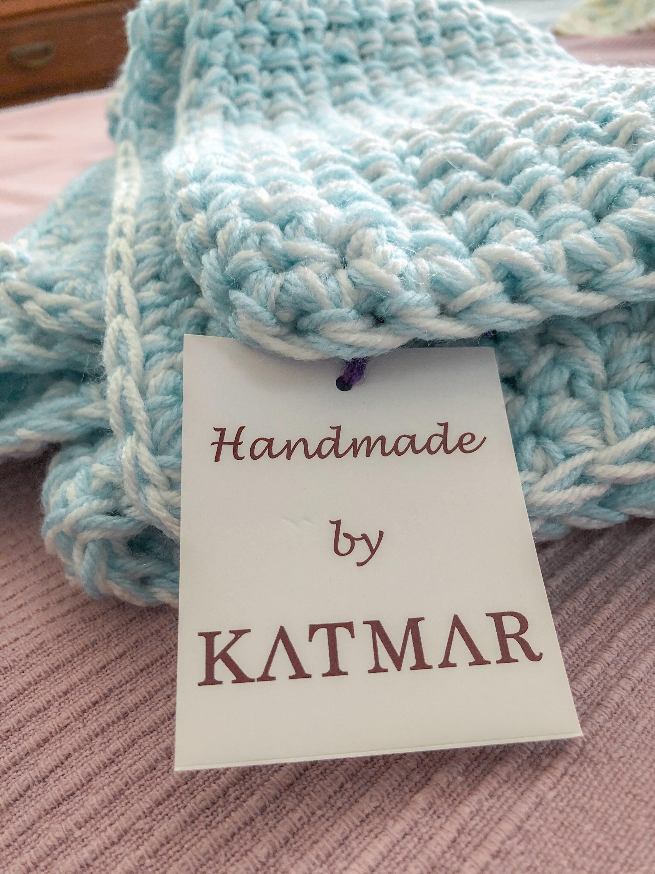Katmar Blue Baby Blanket a huggable soft plush blanket | Etsy