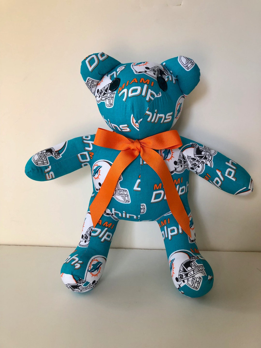 Miami Dolphins Fins Baby Bear Made by Katmar a Huggable, Soft Plush ...
