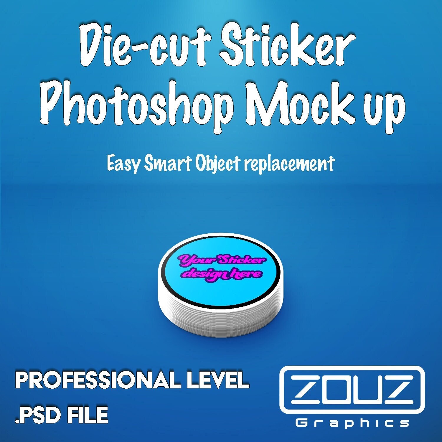 PREMIUM STICKER Mockup Sticker Stack Mockup Professional - Etsy