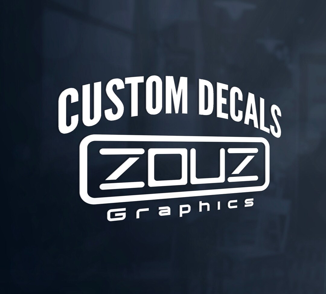 CUSTOM VINYL DECAL Custom Logo Decal Custom Name Decal - Etsy