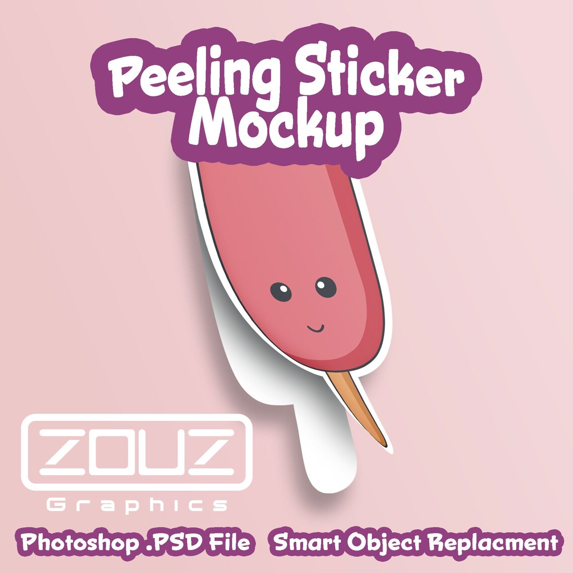 PREMIUM STICKER Mockup Peeling Sticker Mockup Professional - Etsy