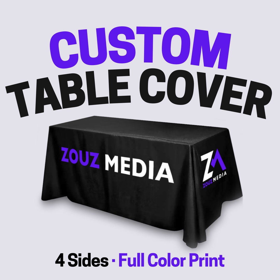 Custom Fabric Table Cover Personalizedtablecloth for Trade Shows ...