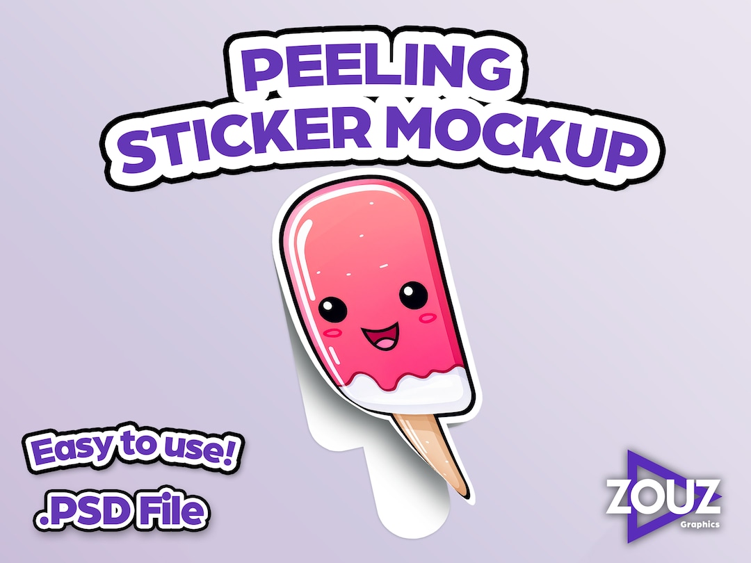 PREMIUM STICKER Mockup, Peeling Sticker Mockup, Professional Photoshop ...