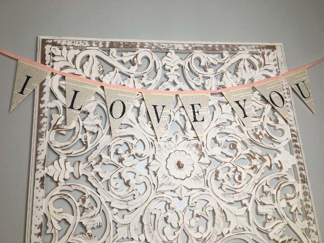I Love You Banner - Etsy