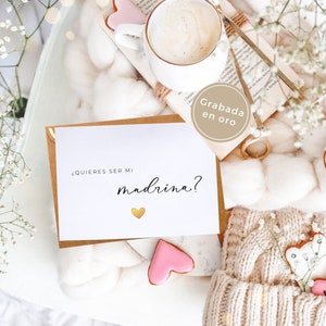 Quieres Ser Mi Madrina - Quieres Ser Mi Madrina Con Sobre Y Sello De ...