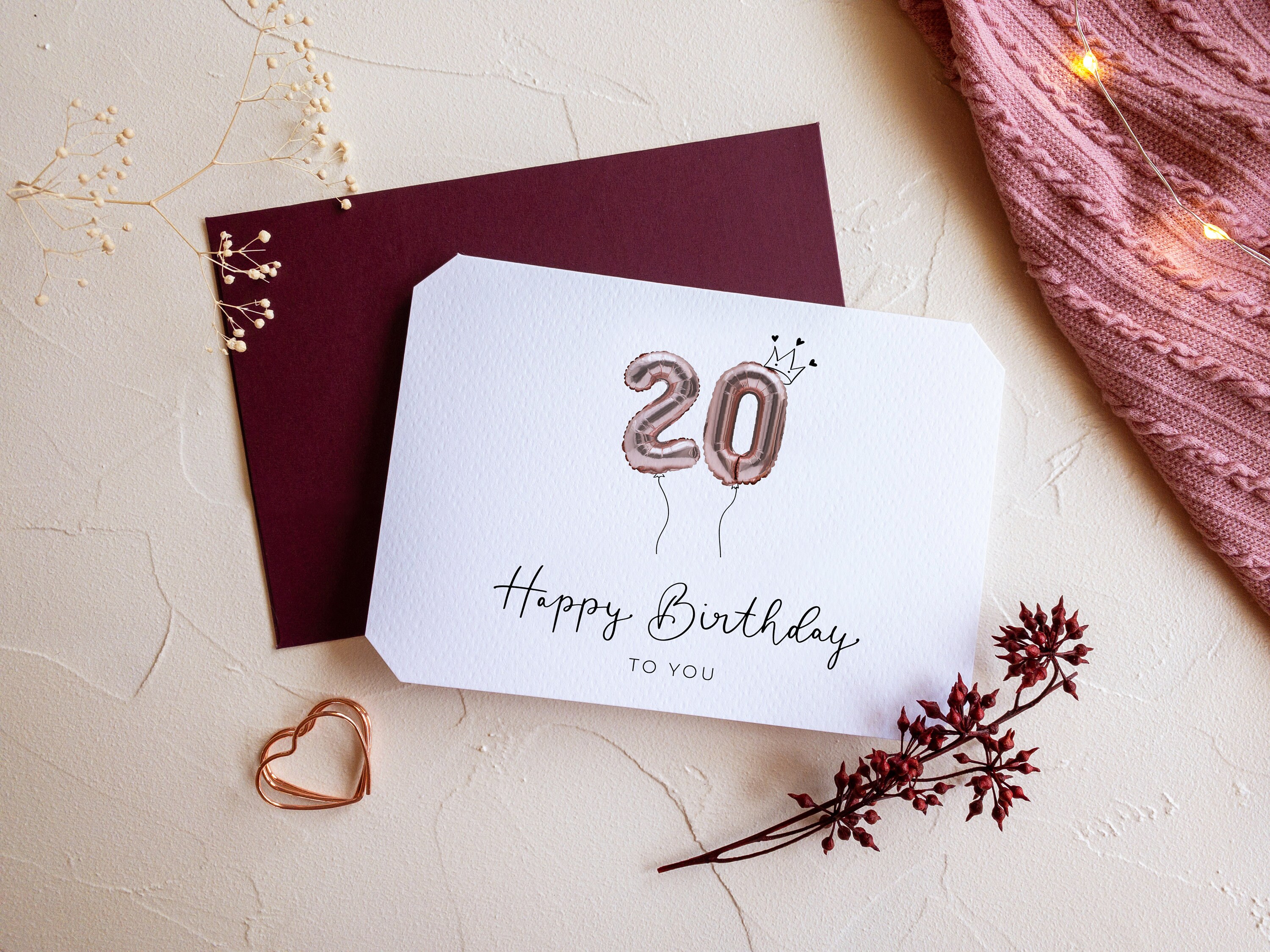 20th Birthday Card Happy Birthday to You 20 Birthday Card - Etsy UK