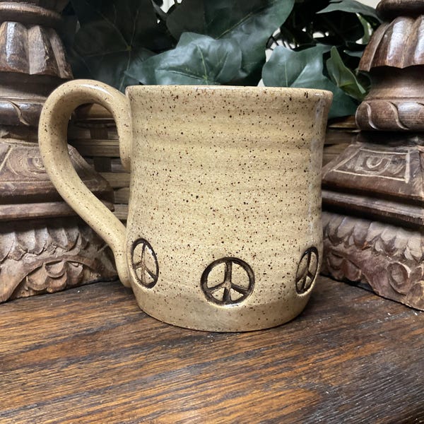 Pottery Peace Sign - Etsy