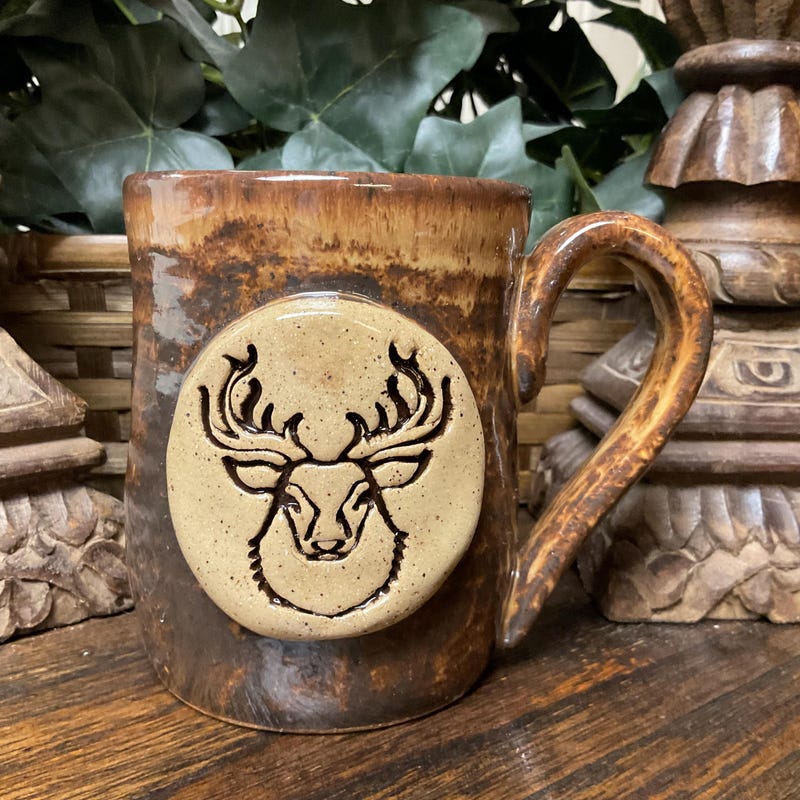 Ceramic Deer Head - Etsy