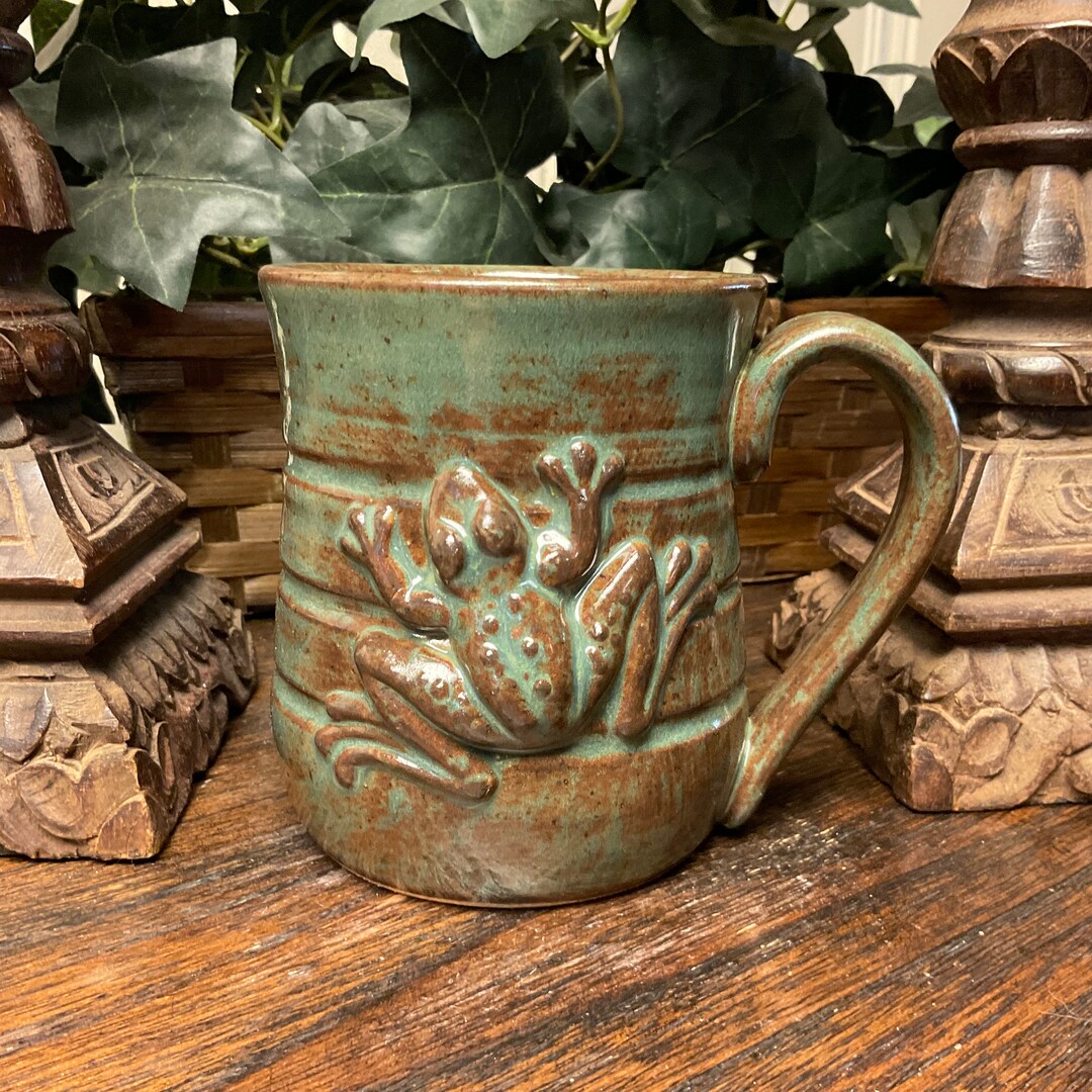 Holds 16 Oz. Handmade Frog Stoneware Pottery Coffee Mug - Etsy
