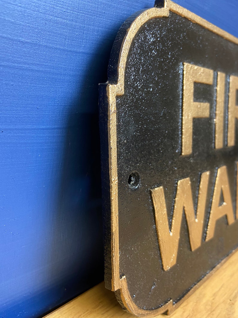 Black & Gold First Class Waiting Room Cast Iron Sign Plaque - Etsy