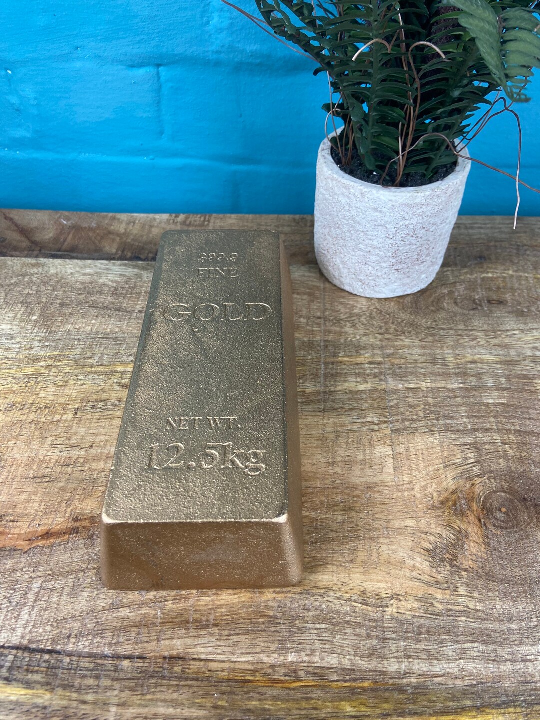 Cast Iron Gold Bullion Bar Door Stop/paperweight - Etsy