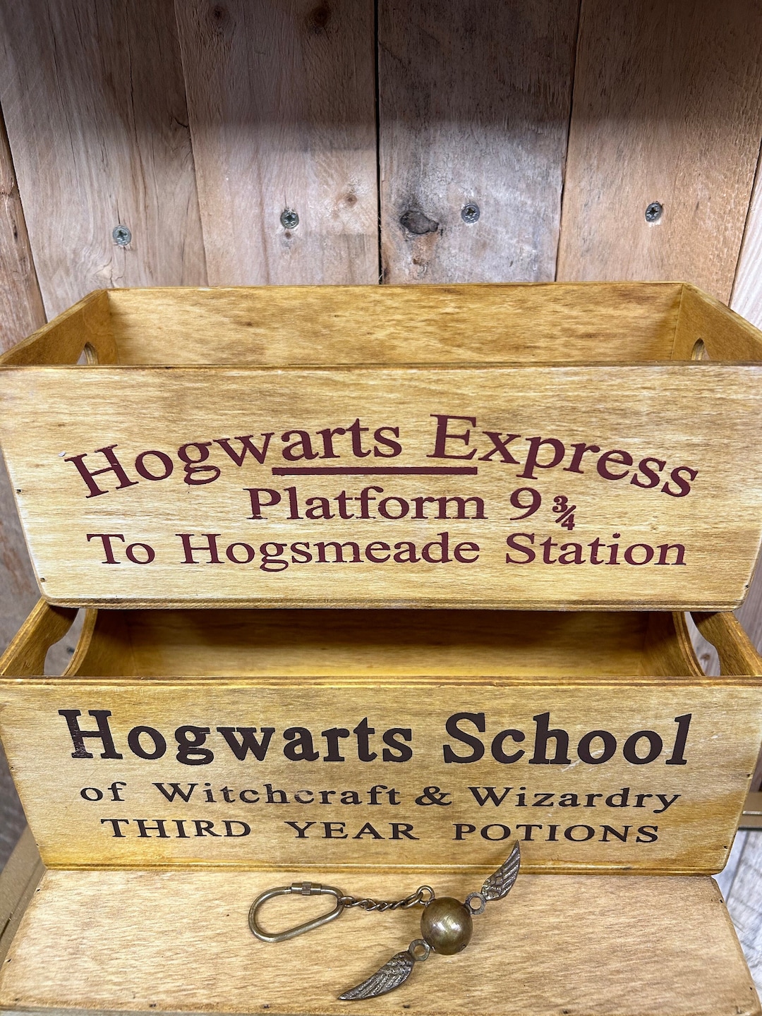 Harry Potter Bundle Crates & Snitch - Etsy