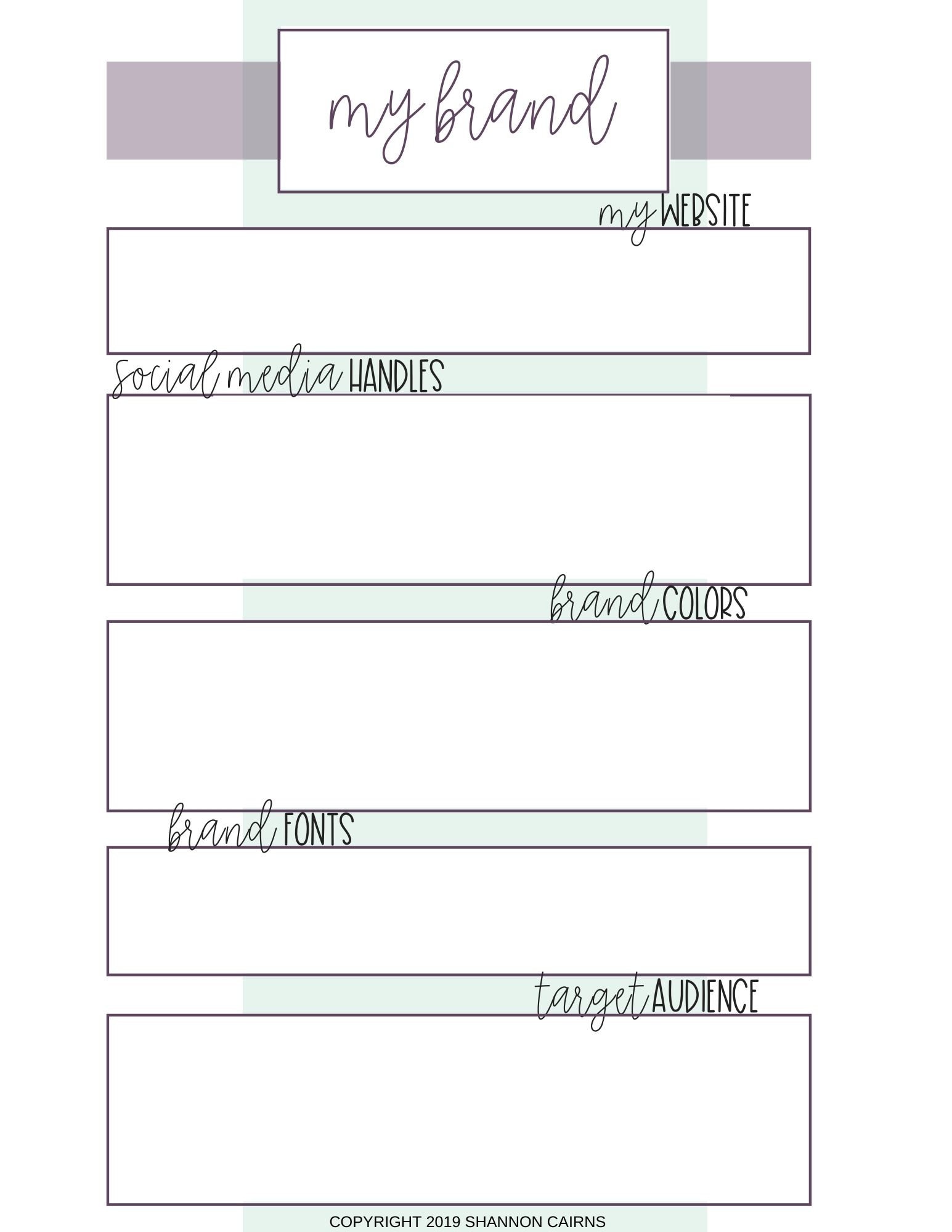 Blog Planner Printable, Blog Planner 2020, Printable Planner, Blog ...