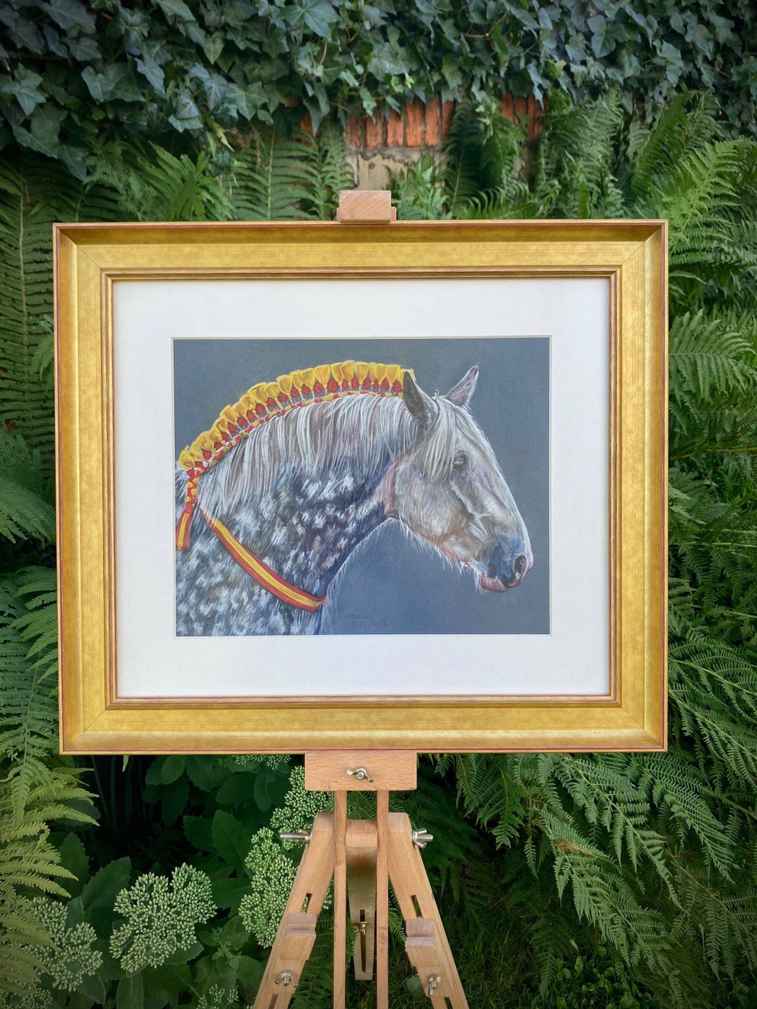 Horse Shire, Portrait, Original Drawing, Pastel Painting, Soft Pastel ...