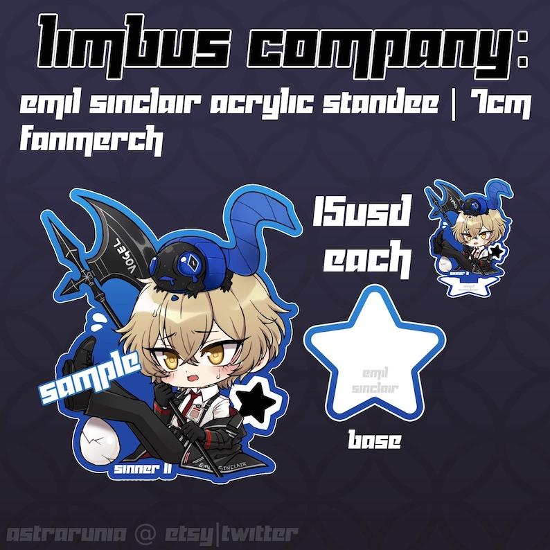RESTOCKED Limbus Company: Emil Sinclair Blubbering Toad Demian Small ...