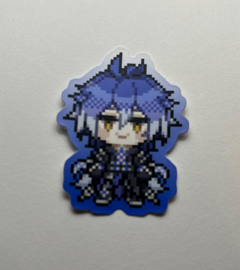 Genshin Impact: Flins + Varka | Vinyl Stickers and Photocards Fan Merch ...