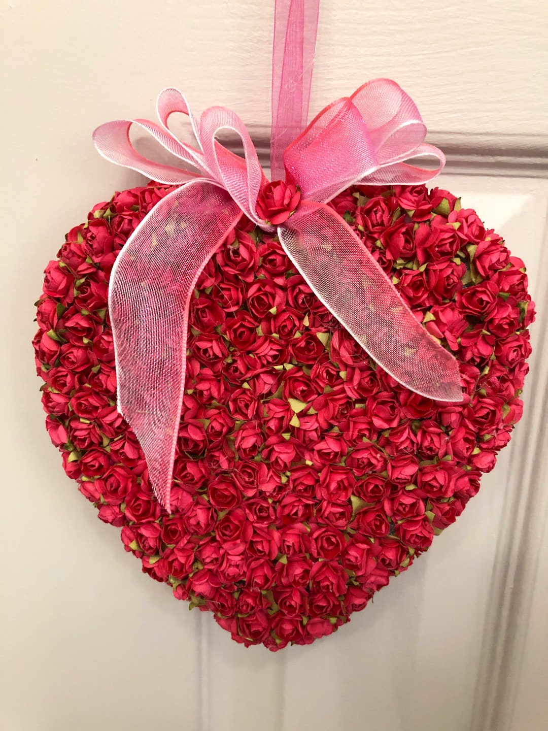 HOT PINK Heart, Wall Hanger, Window Hanger, Fuschia, Hot Pink Heart ...