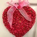 Hot Pink Heart, Wall Hanger, Window Hanger, Fuschia, Hot Pink Heart ...