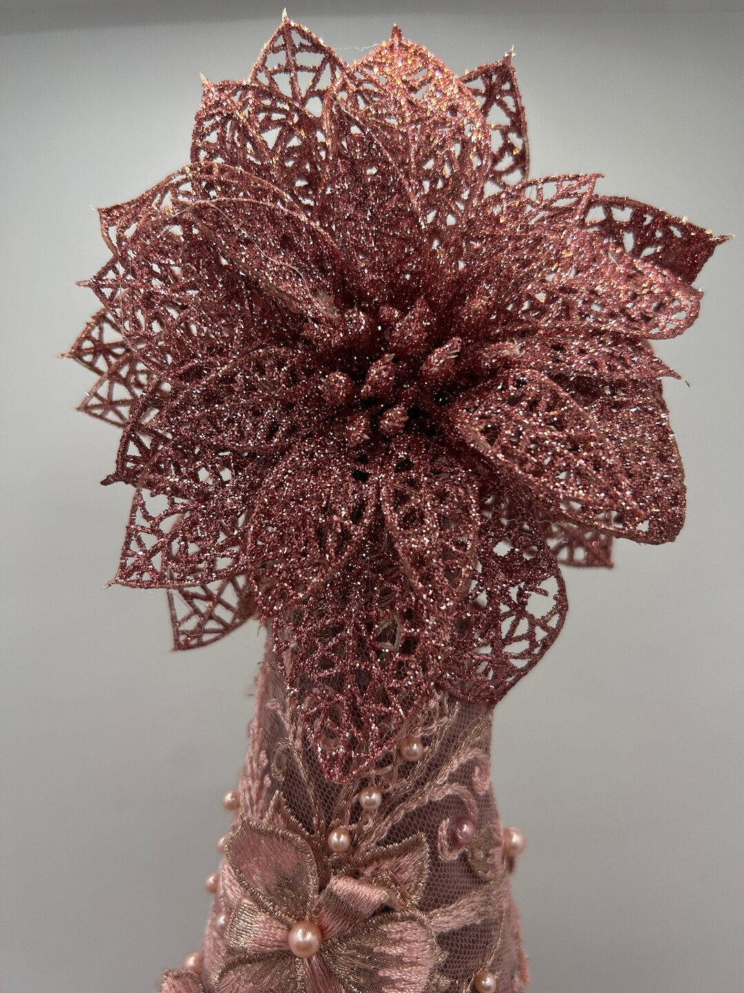 MAUVE Christmas Tree, Christmas Tree, Mauve, Christmas, Tree, Lace Tree ...