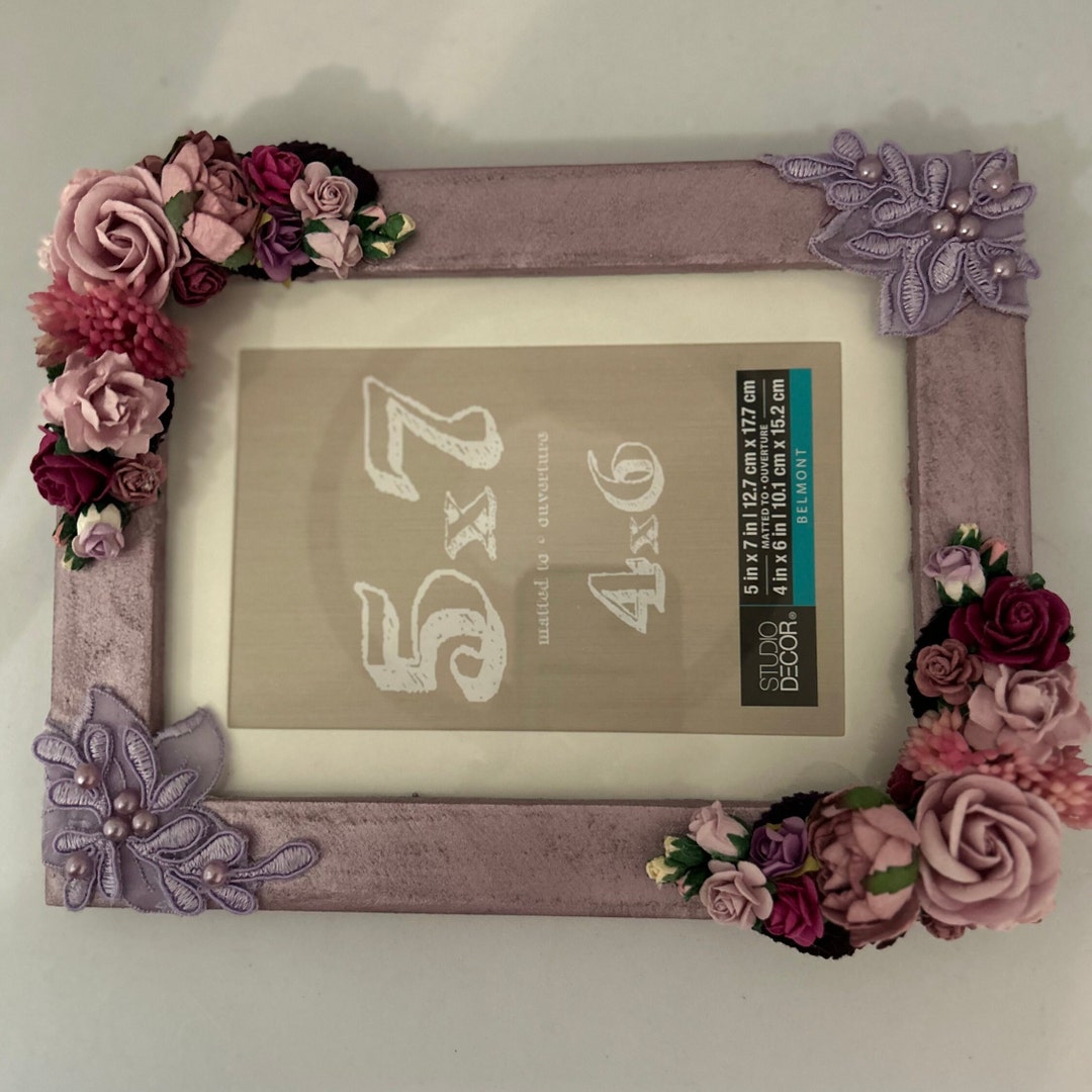 Lilac Lavender 5x7 Frame, 5x7, Frame, Picture Frame, Photo Frame, Lilac ...