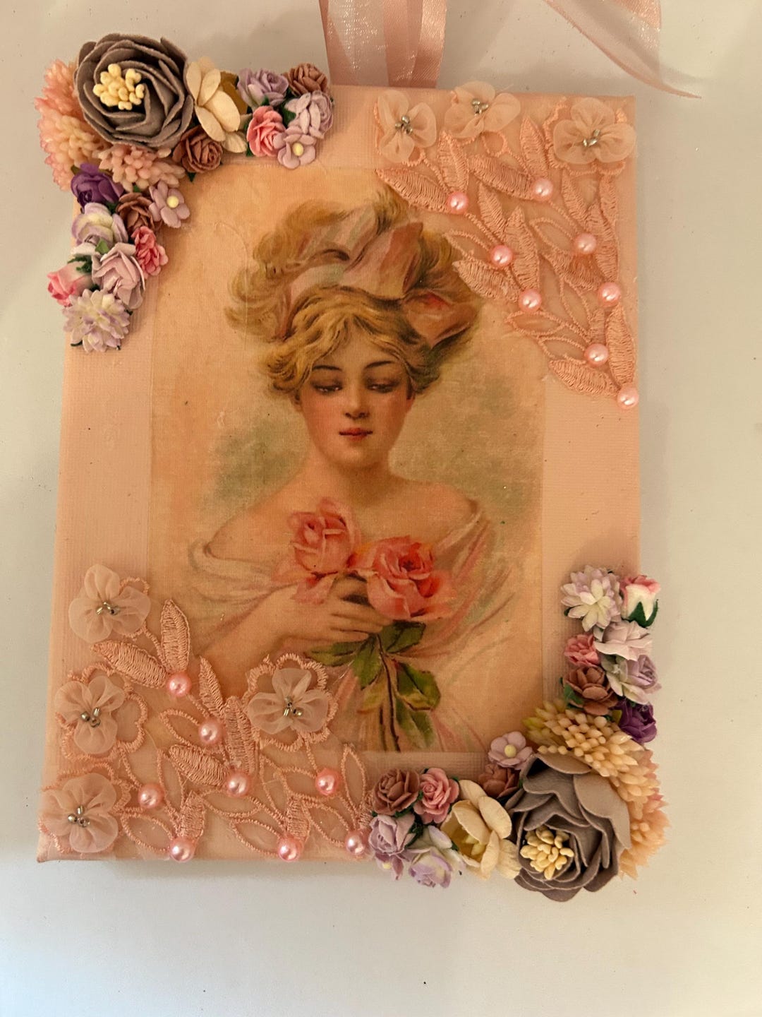 Peach Victorian Print: Harrison Fisher Graphic Image - Etsy