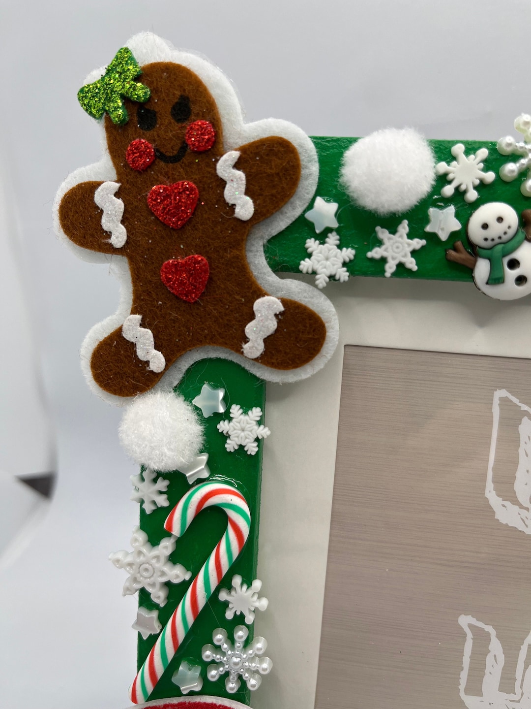 Christmas Green Frame, Christmas Frame, Gingerbread Man Frame ...