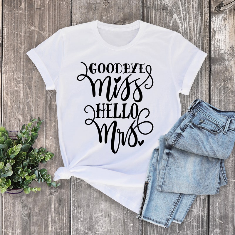 Goodbye Miss Hello Mrs - Etsy