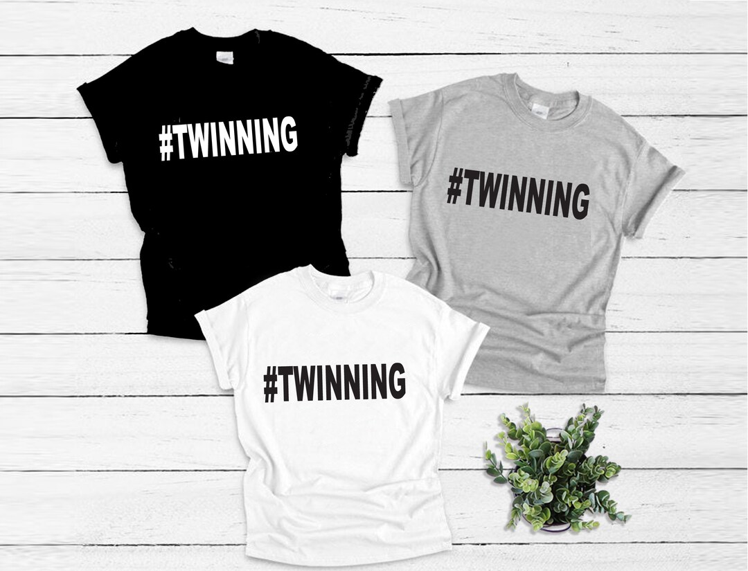 Hashtag Twinning T Shirt // ONE SHIRT ONLY // Reunion, Holiday ...