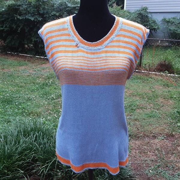 Hand Knit Tank Top - Etsy