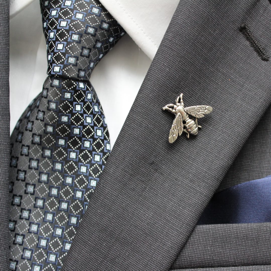 Metal Fly Men's Suit Lapel Pin | Boutonneire | Suit Pin | Mens ...