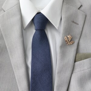 Rory Steel Blue Men's Tie | Wedding Necktie | Groom & Groomsmen Tie ...