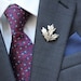 Gold Plated Leaf Men's Suit Lapel Pin | Boutonneire | Men's Suit Brooch ...