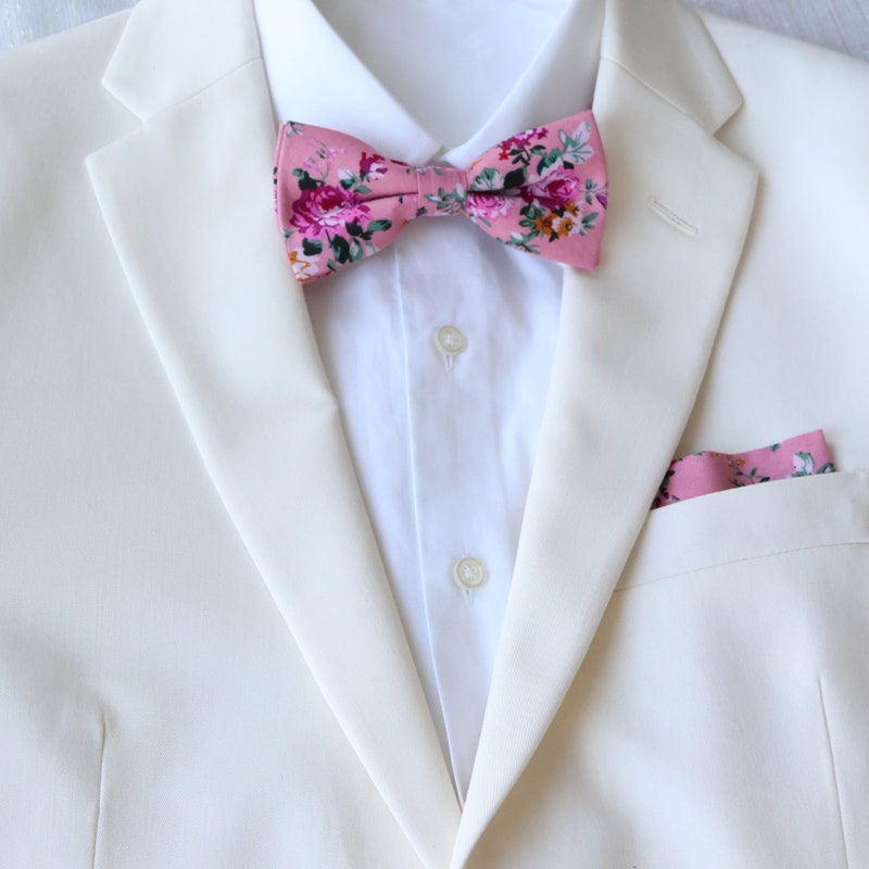 Pink Bow Tie - Etsy
