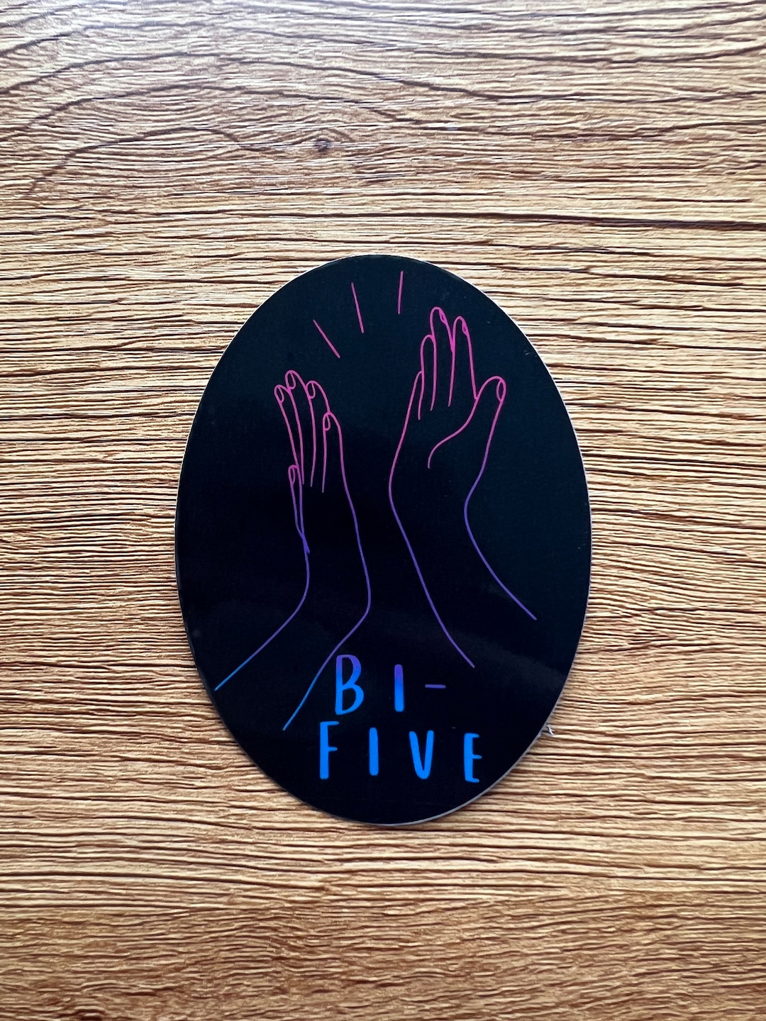 Bi-five Pride Inspired Vinyl Sticker - Etsy