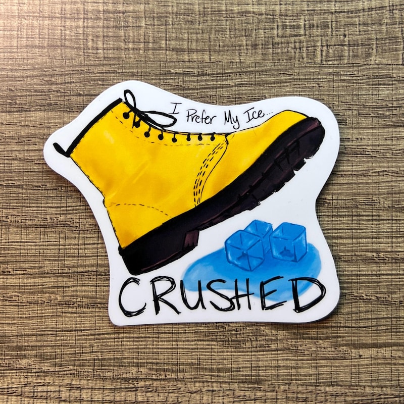 I Prefer My Ice Crushed Sticker - Etsy