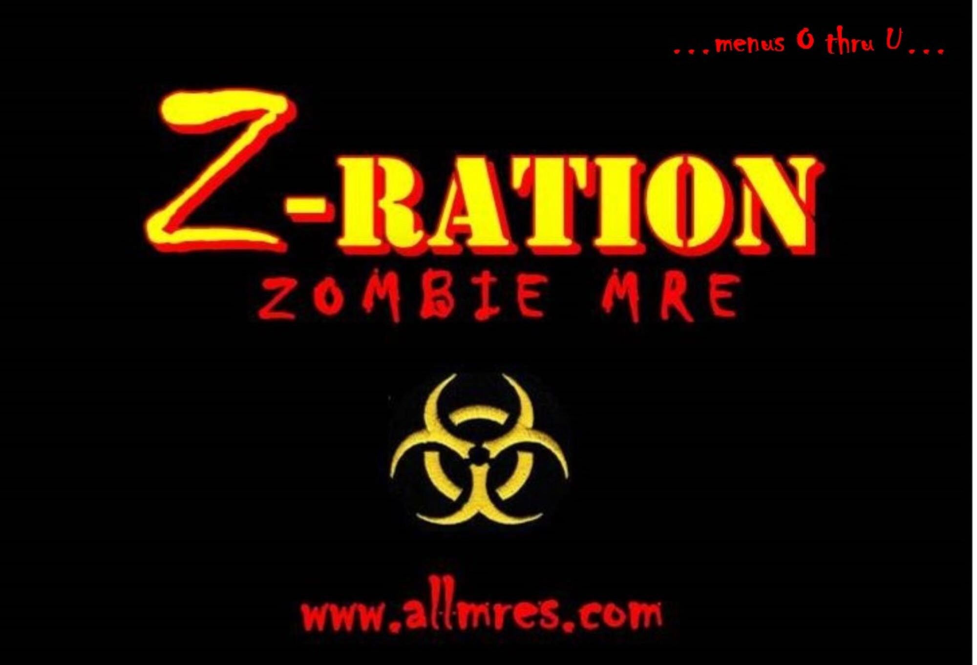 Z-Ration Zombie MRE Custom Meals Ready to Eat with 2021 | Etsy