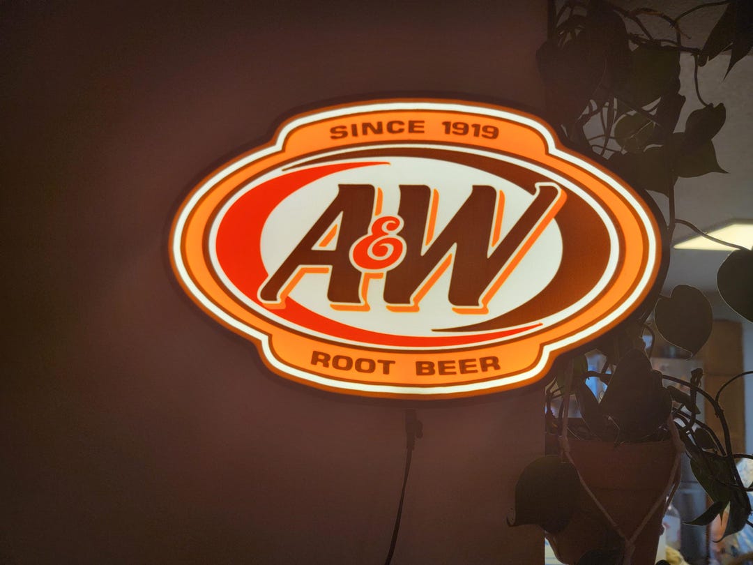 A & W Root Beer Lighted Box - Etsy