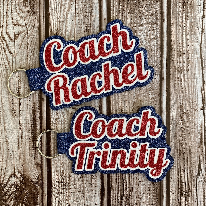 Custom Glitter Name Tag - Etsy