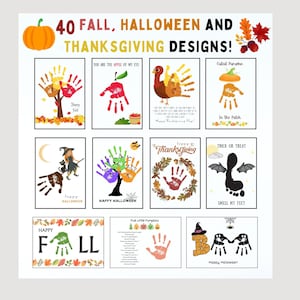 HUGE Fall Bundle Handprint Craft Art / Fall Handprint Craft / Autumn ...